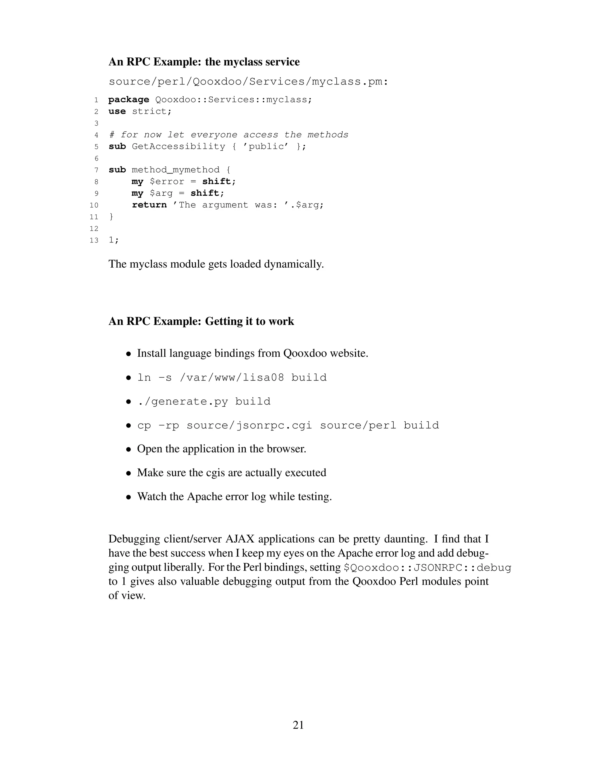 LISA Qooxdoo Tutorial Handouts | PDF