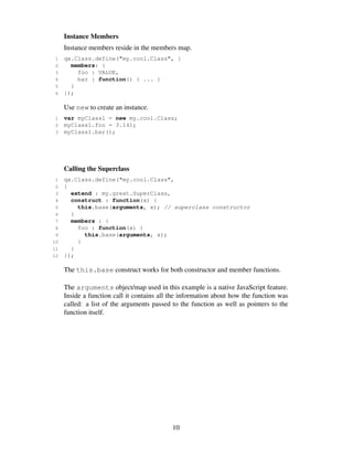 LISA Qooxdoo Tutorial Handouts | PDF