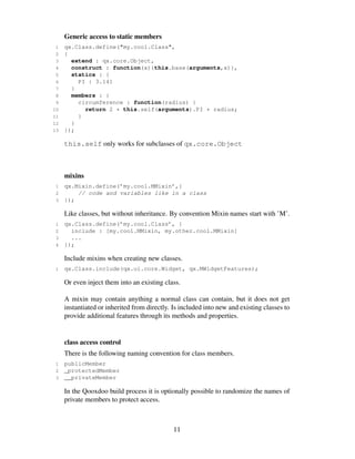 LISA Qooxdoo Tutorial Handouts | PDF