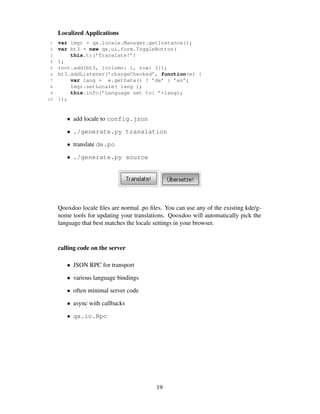 LISA Qooxdoo Tutorial Handouts | PDF