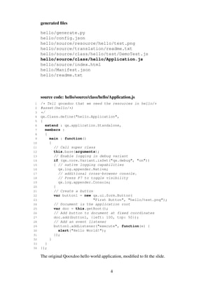 LISA Qooxdoo Tutorial Handouts | PDF