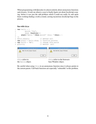 LISA Qooxdoo Tutorial Handouts | PDF