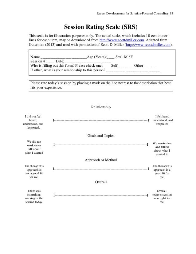 New Developments for Solution-Focused Counseling (Handouts)