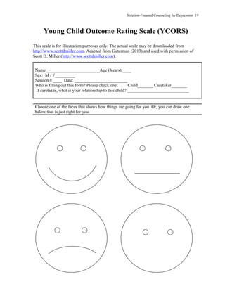 Solution-focused Counseling for Depression | PDF