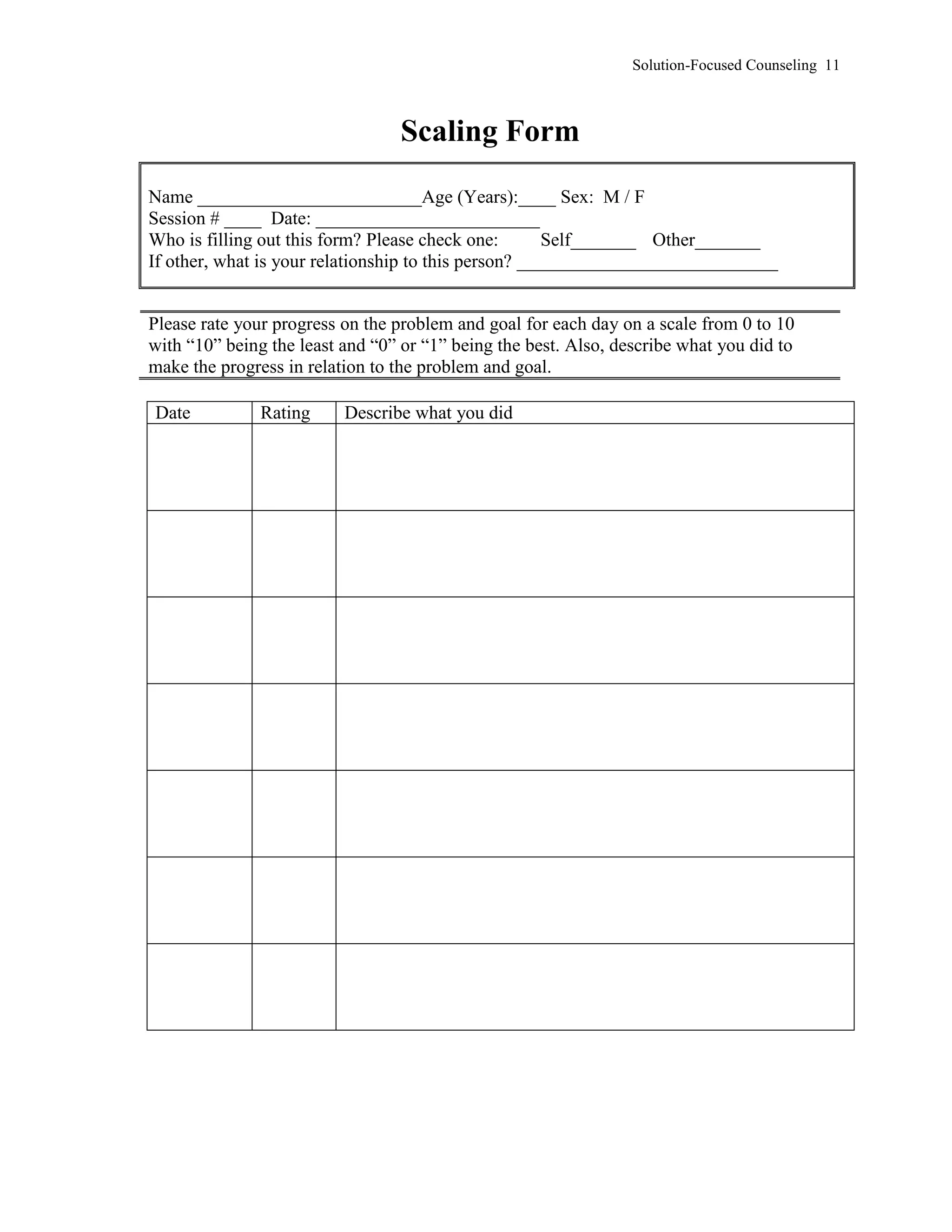 Solution-Focused Counseling: Advanced Techniques and Applications ...