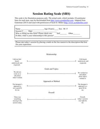 Solution-Focused Counseling: Advanced Techniques and Applications ...