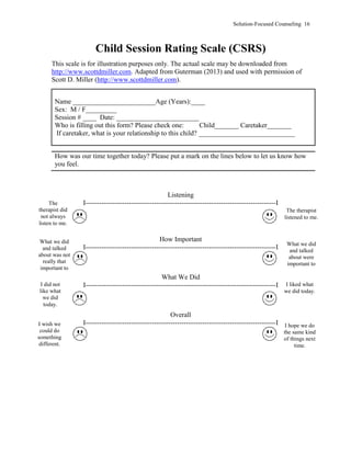 Solution-Focused Counseling: Advanced Techniques and Applications ...