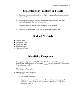 Solution-Focused Counseling: Advanced Techniques and Applications ...
