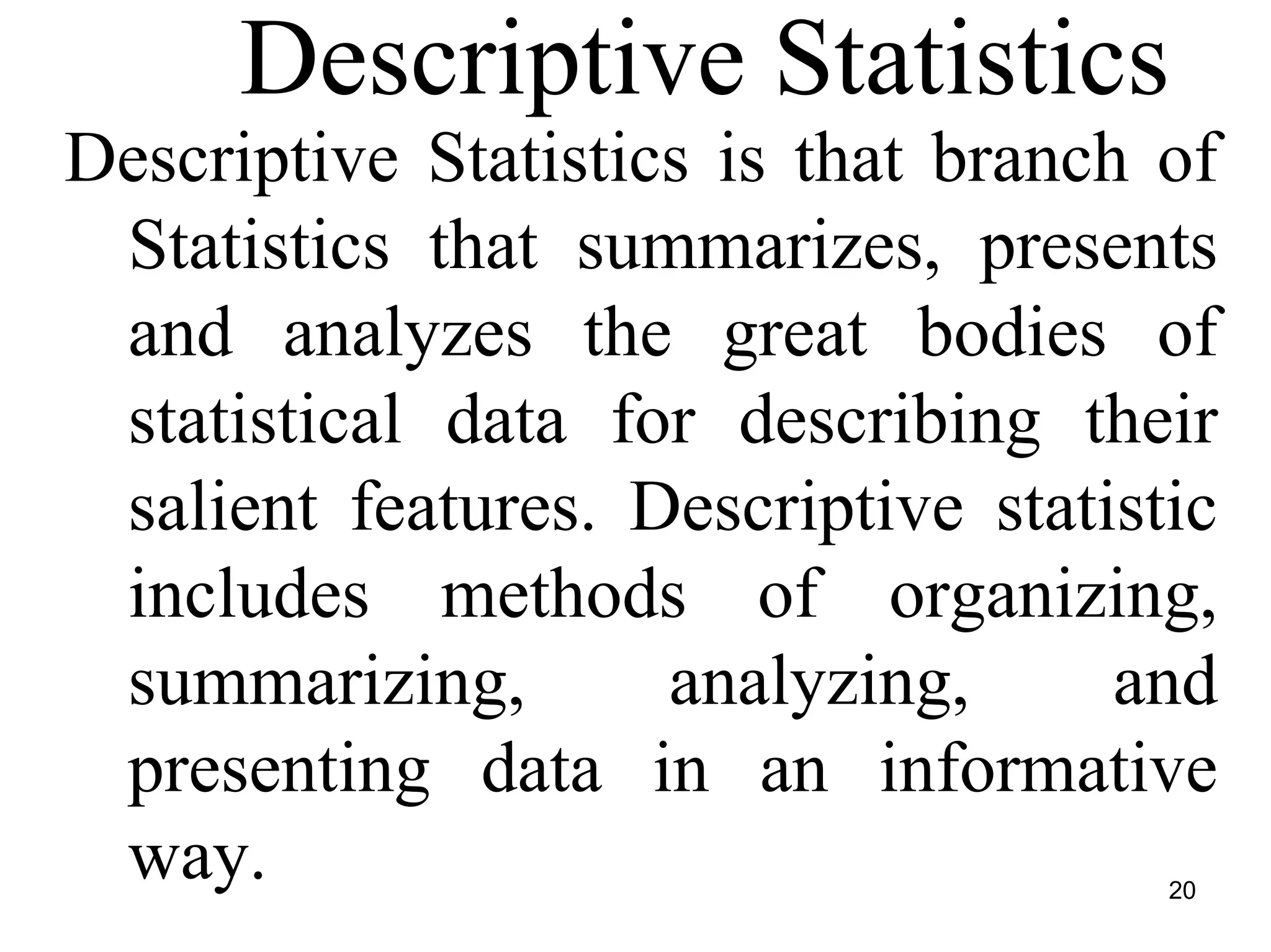 Introduction to Statistics | PDF