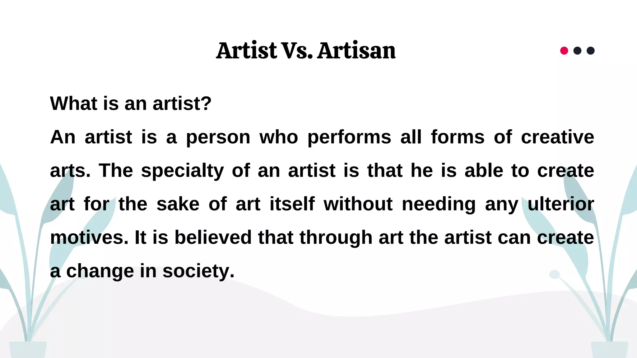 Handouts 1 artists and artisans | PDF