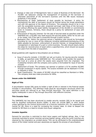 Handout On SARFAESI | DOCX