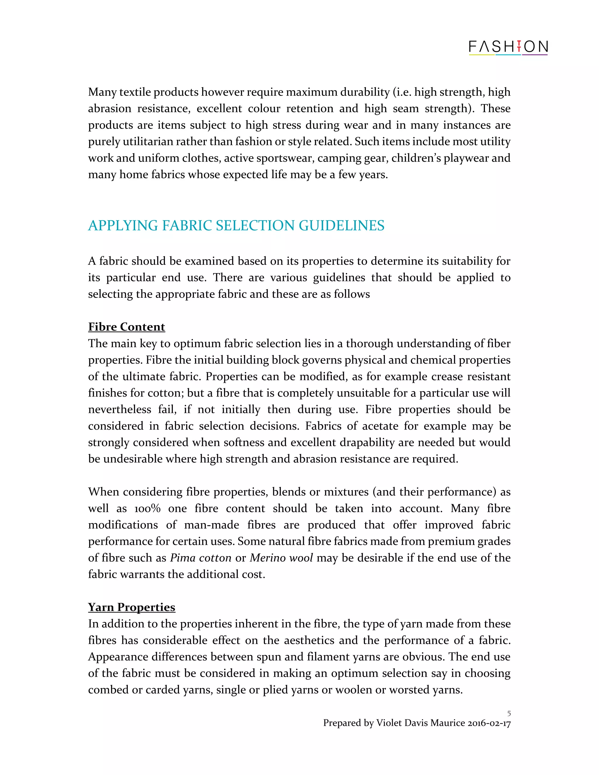 Garment Production Standards | PDF