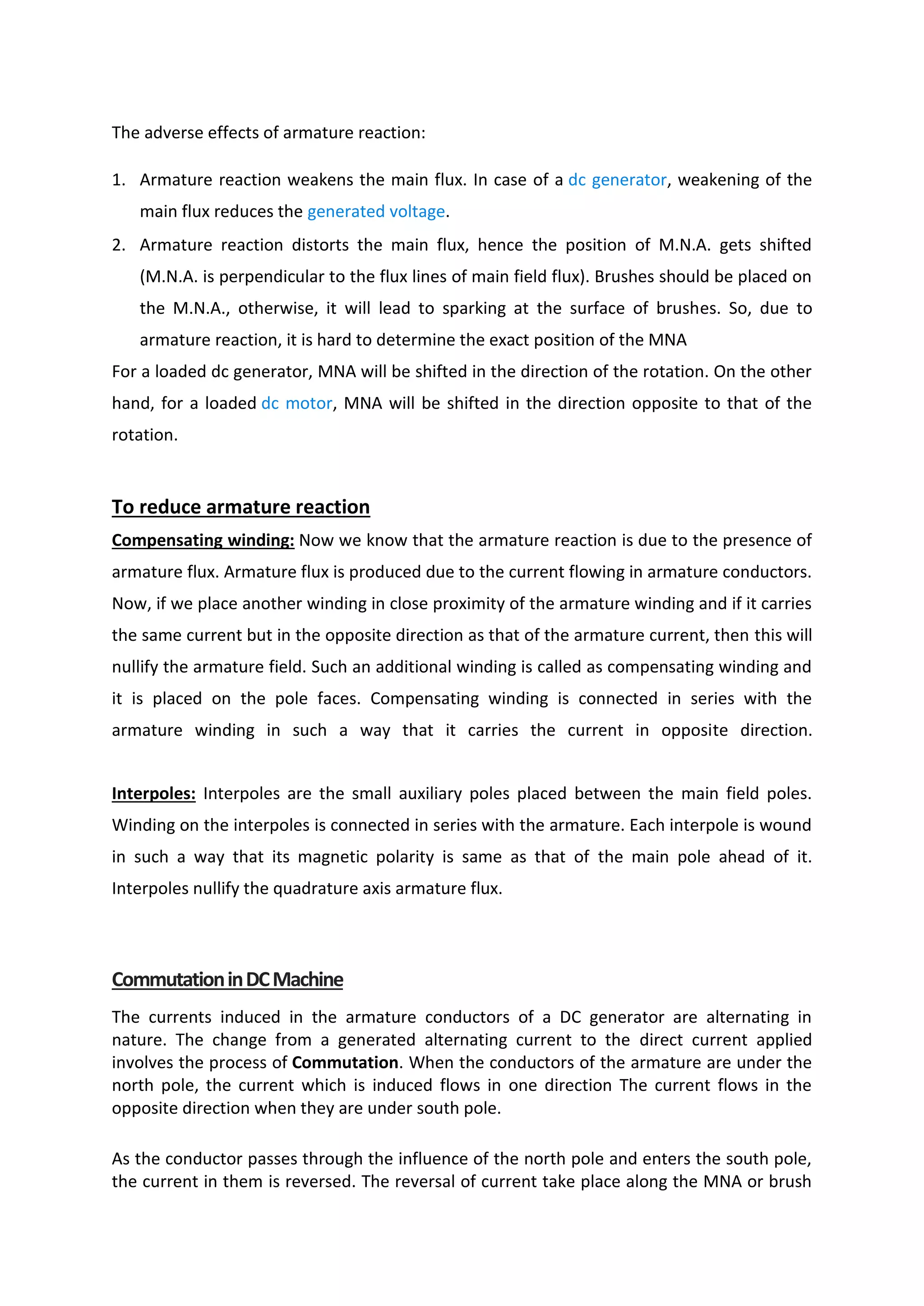 Handouts dc machines | PDF