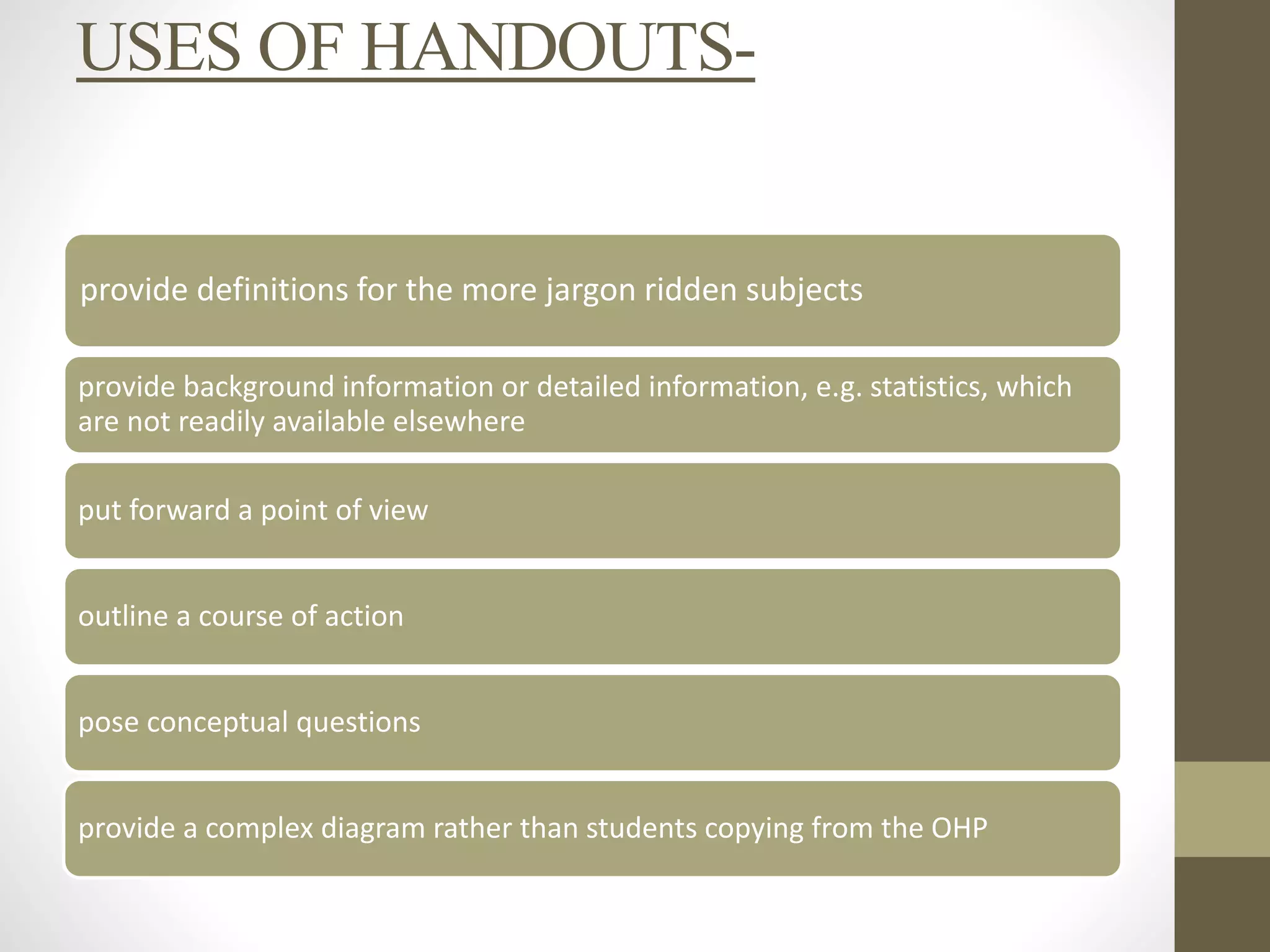 Handouts, flashcards | PPTX