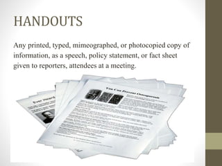 Handouts, flashcards | PPTX