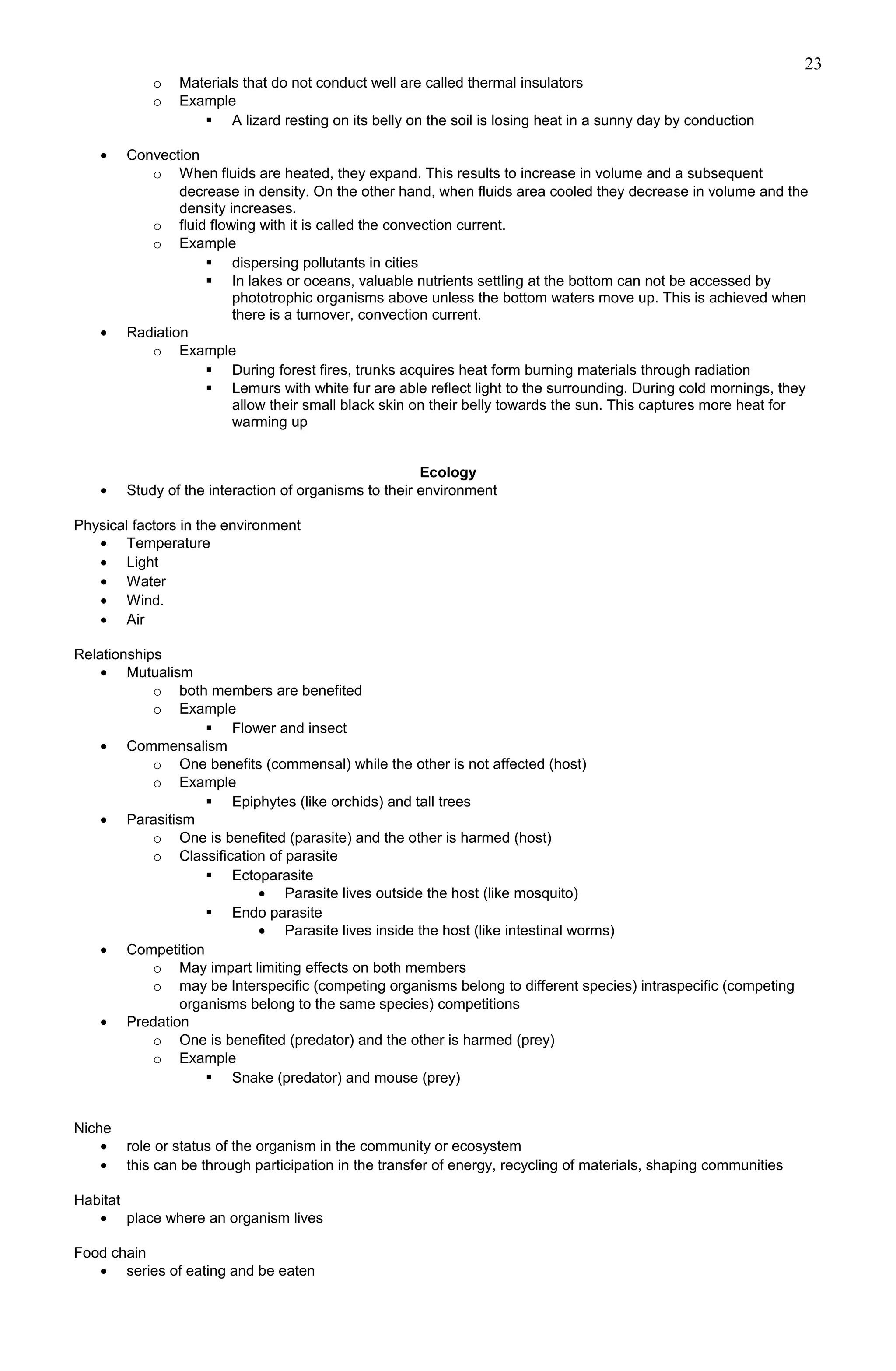 Handouts for biology | DOC