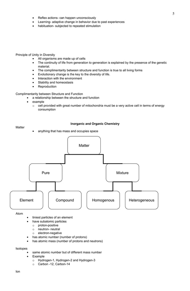 Handouts for biology | DOC