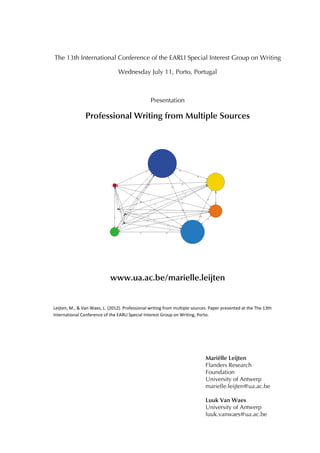 Professional Writing from Multiple Sources | PDF