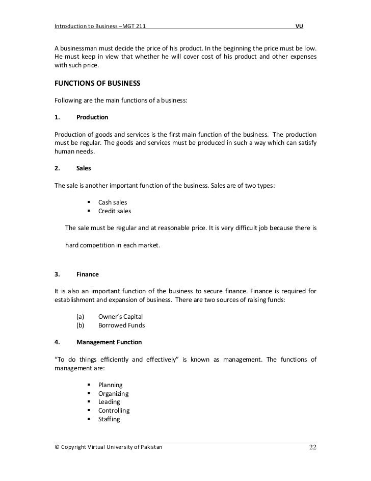 Introduction 2 Business mgt211