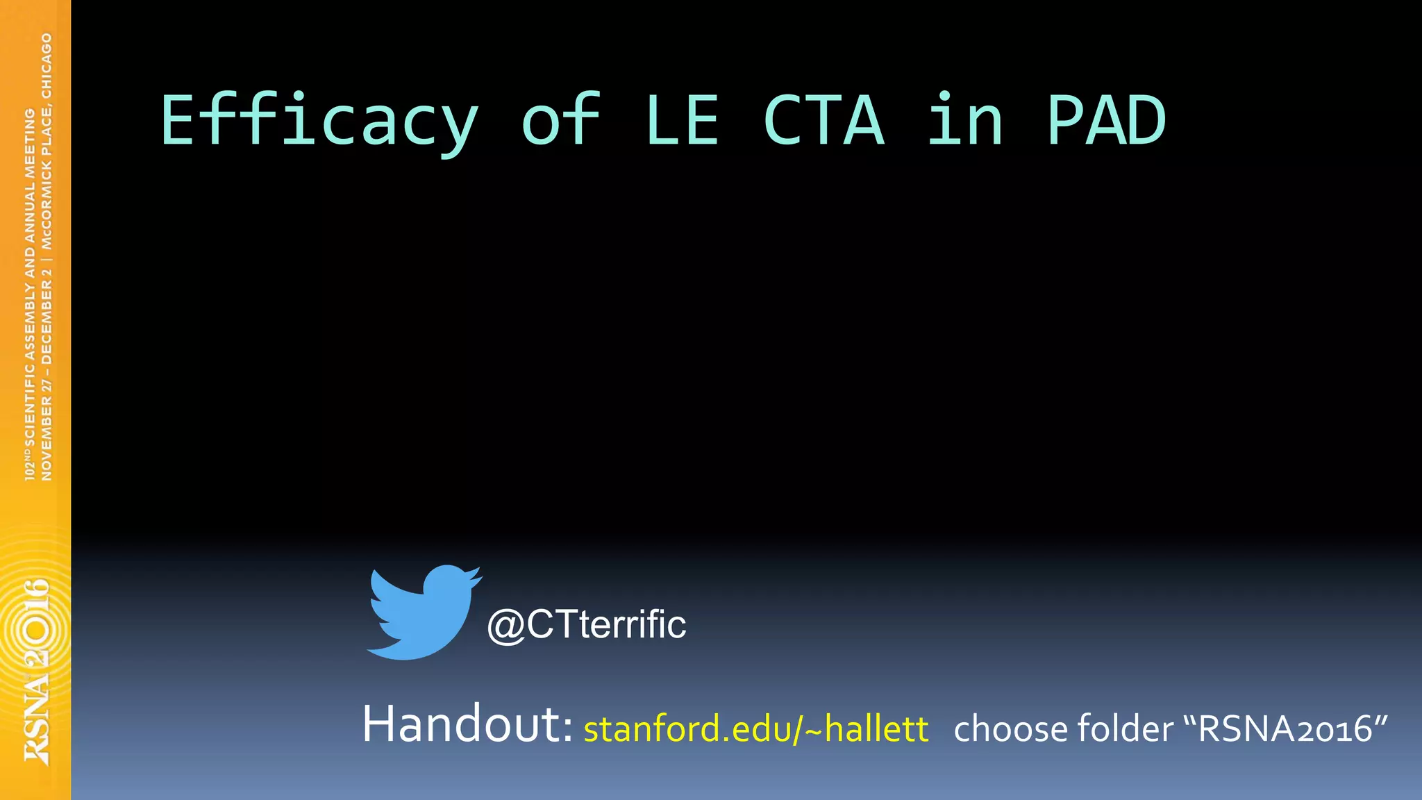 Peripheral CTA Imaging | PDF