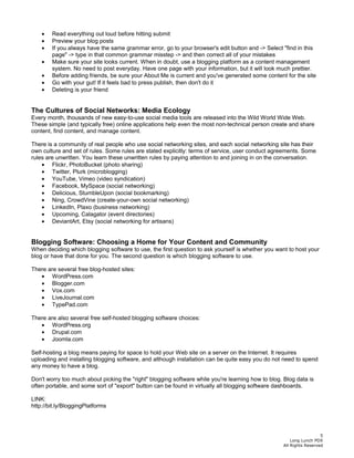 Social Media In Real Life - Handout | PDF