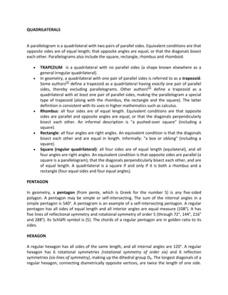 Handouts on polygons | PDF