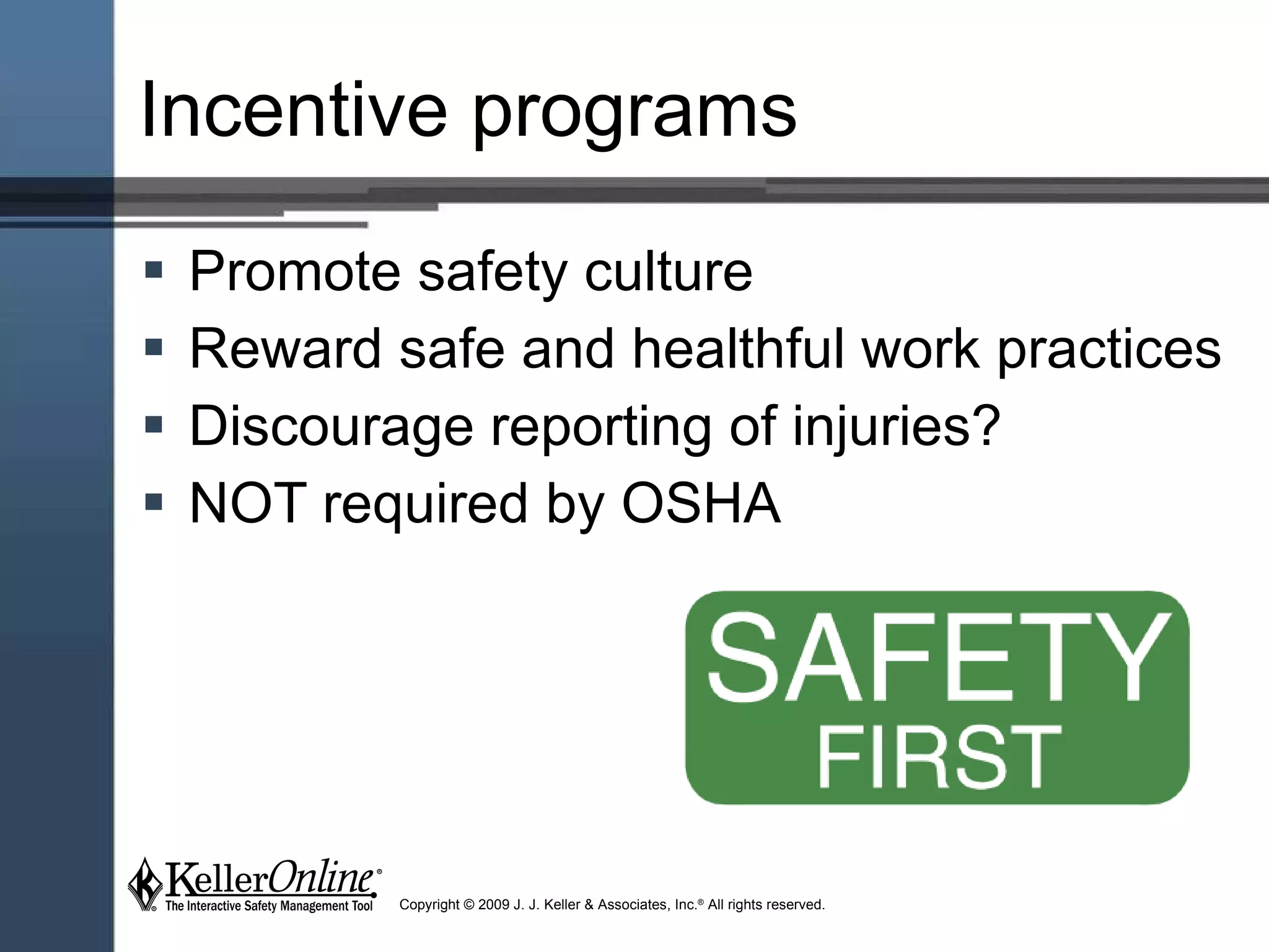 Safety Incentives | PPT