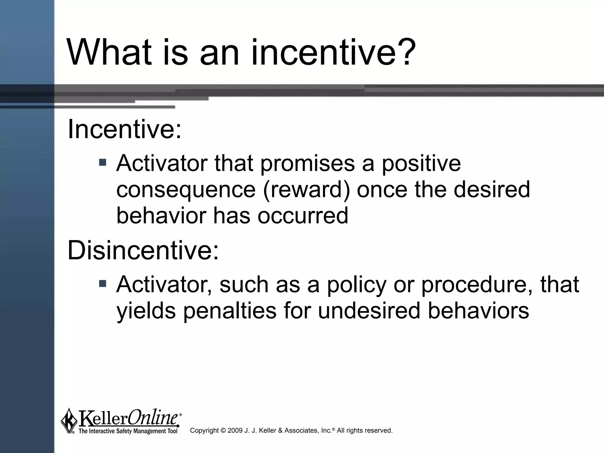 Safety Incentives | PPT