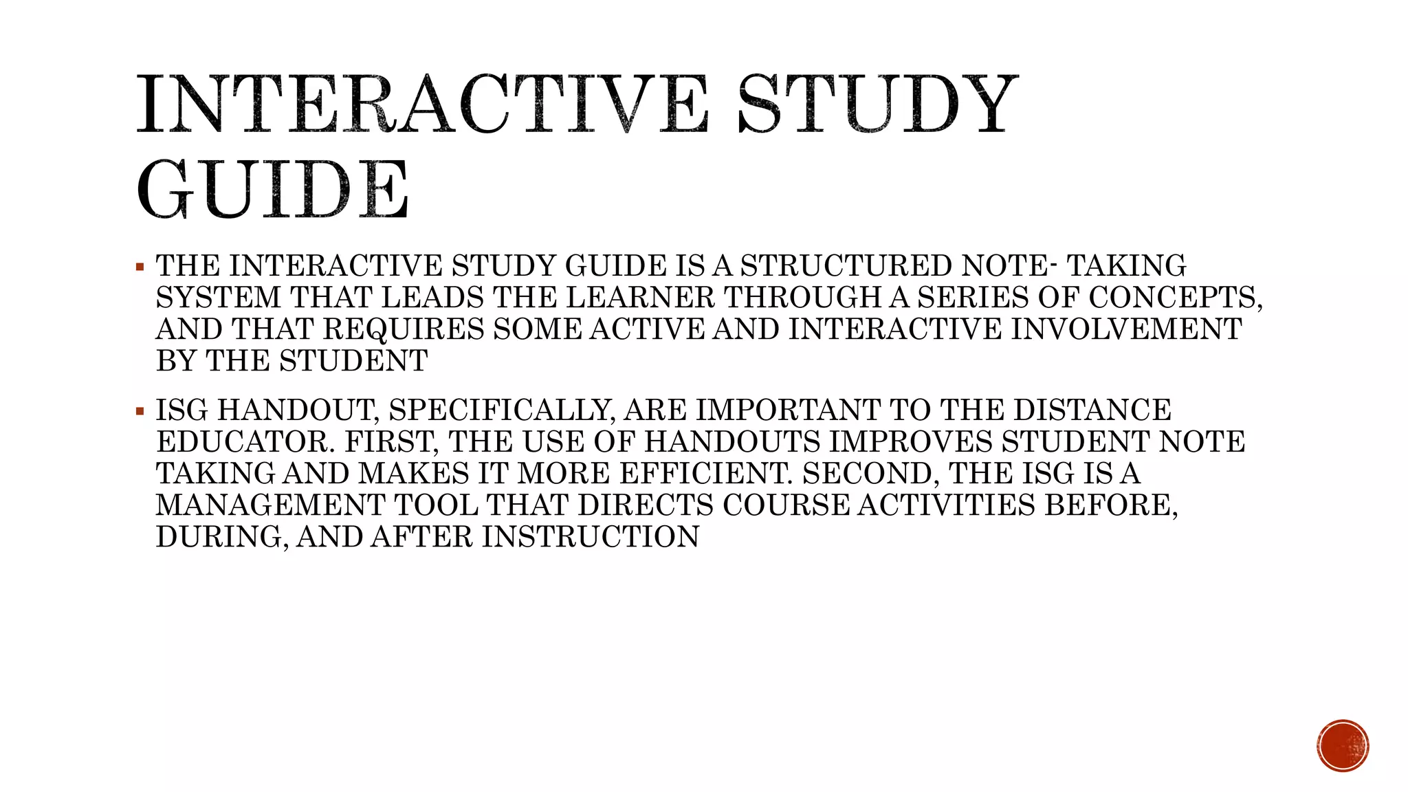 Handouts, study guides, and visuals.apt502.01