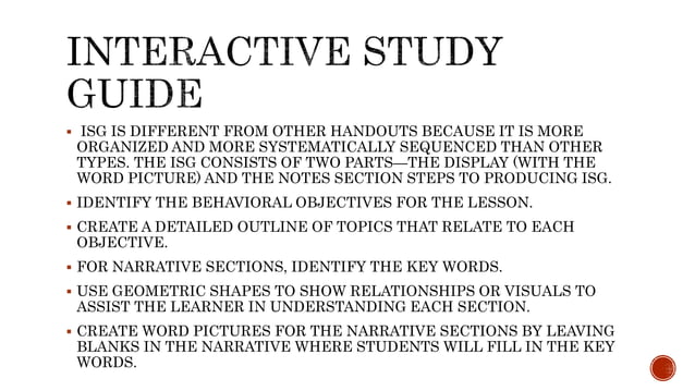 Handouts, study guides, and visuals.apt502.01