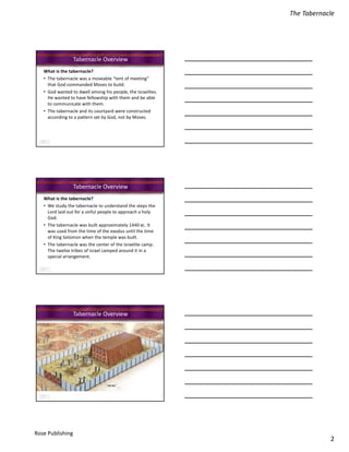 Handouts_Tabernacle.pdf el tabernacle y sus oracticas | PDF