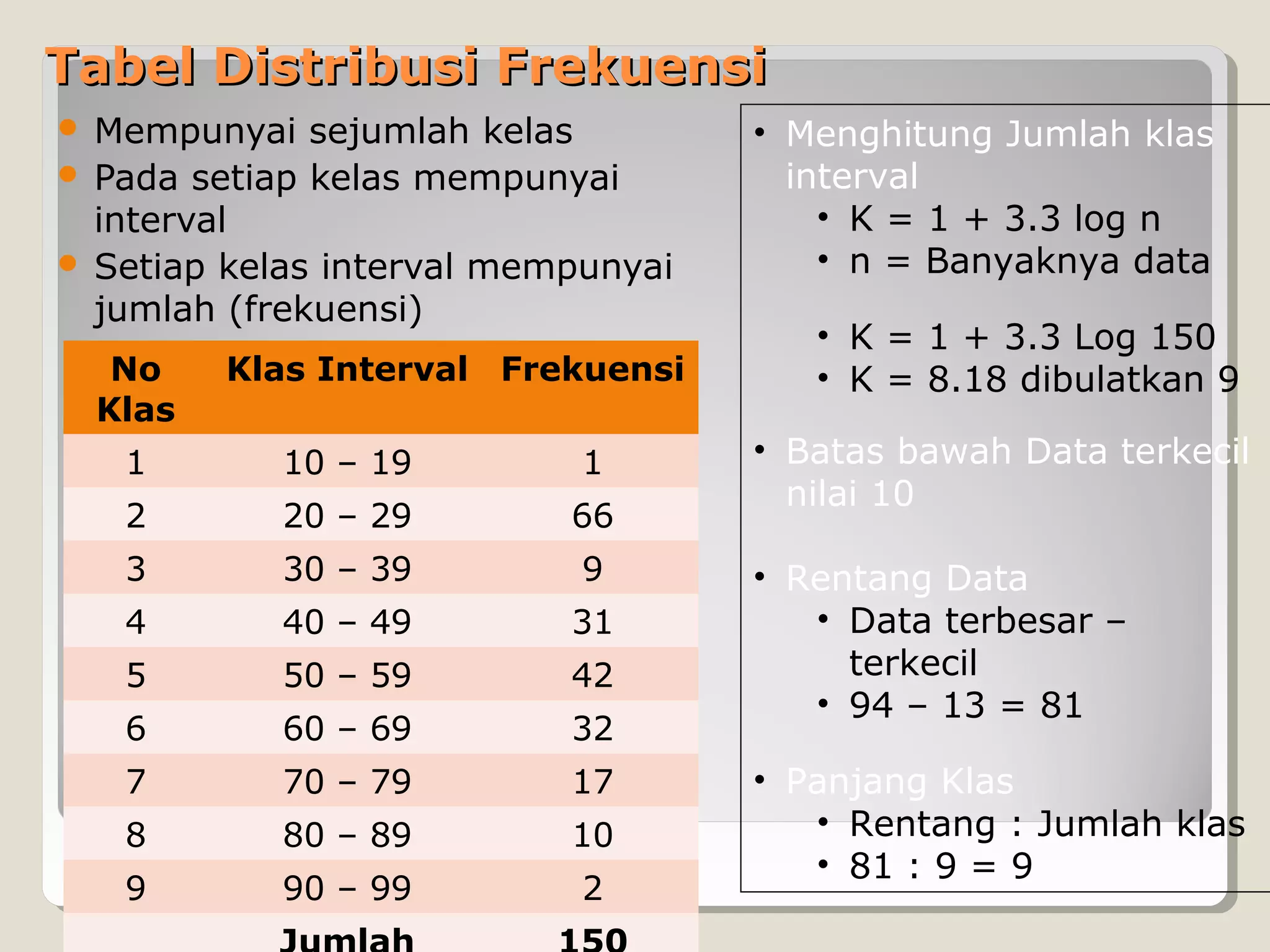 Handout statistik 1 | PPT