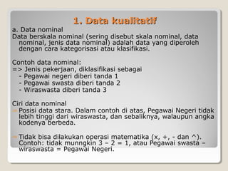 Handout statistik 1 | PPT