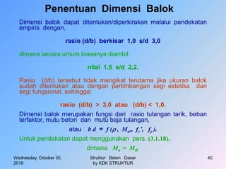 Hand out struktur beton i | PPT