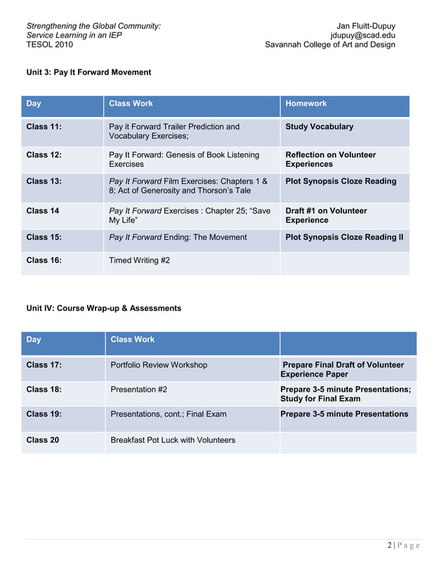 Handout T E S O L 2010 | DOCX