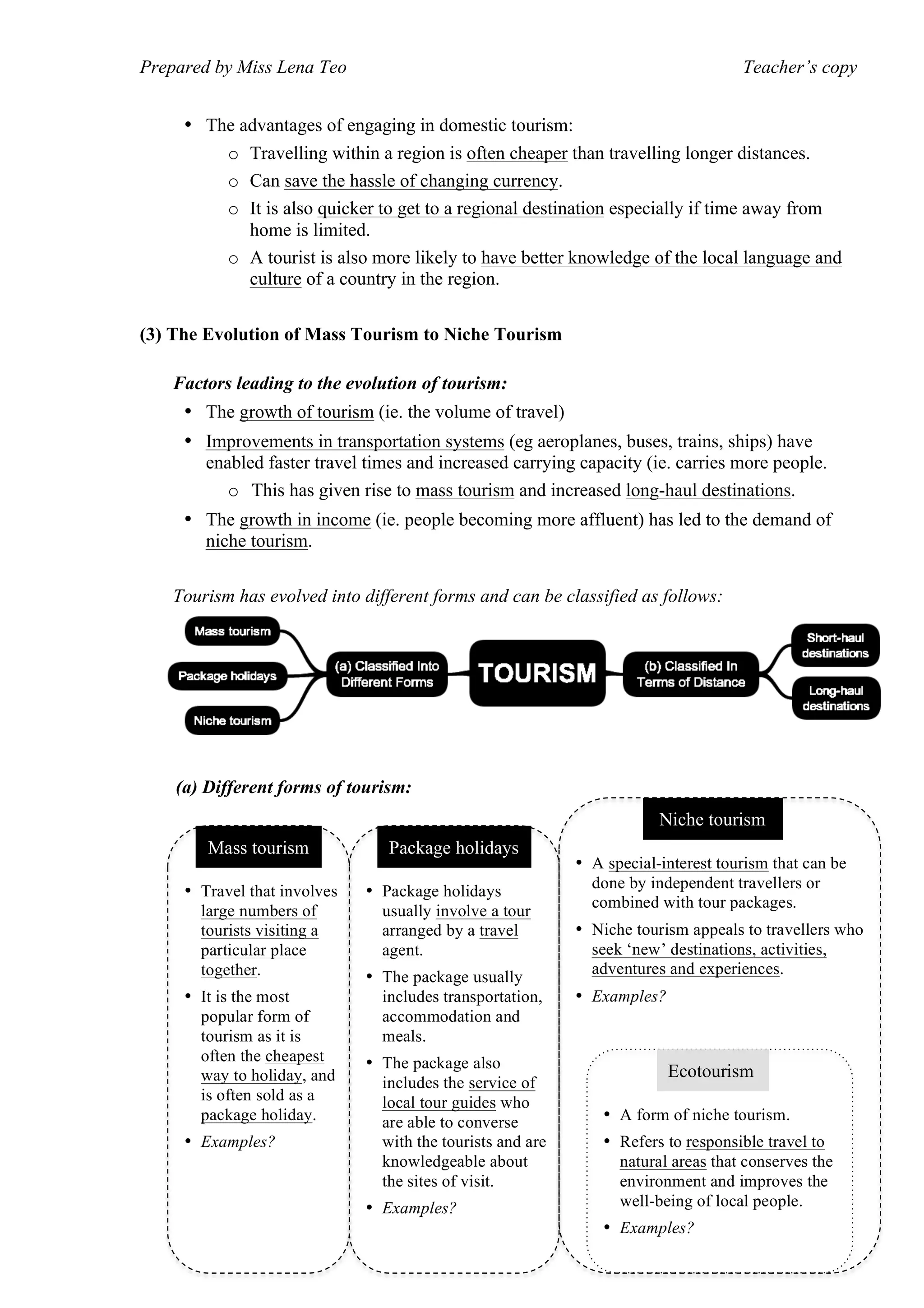 S3 Ge Handout 2 Tourism Gw2 Teacher Pdf
