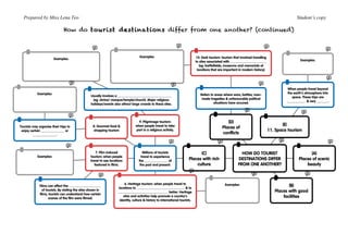 S3 GE Handout 1 - Tourism GW1 (Student) | PPT