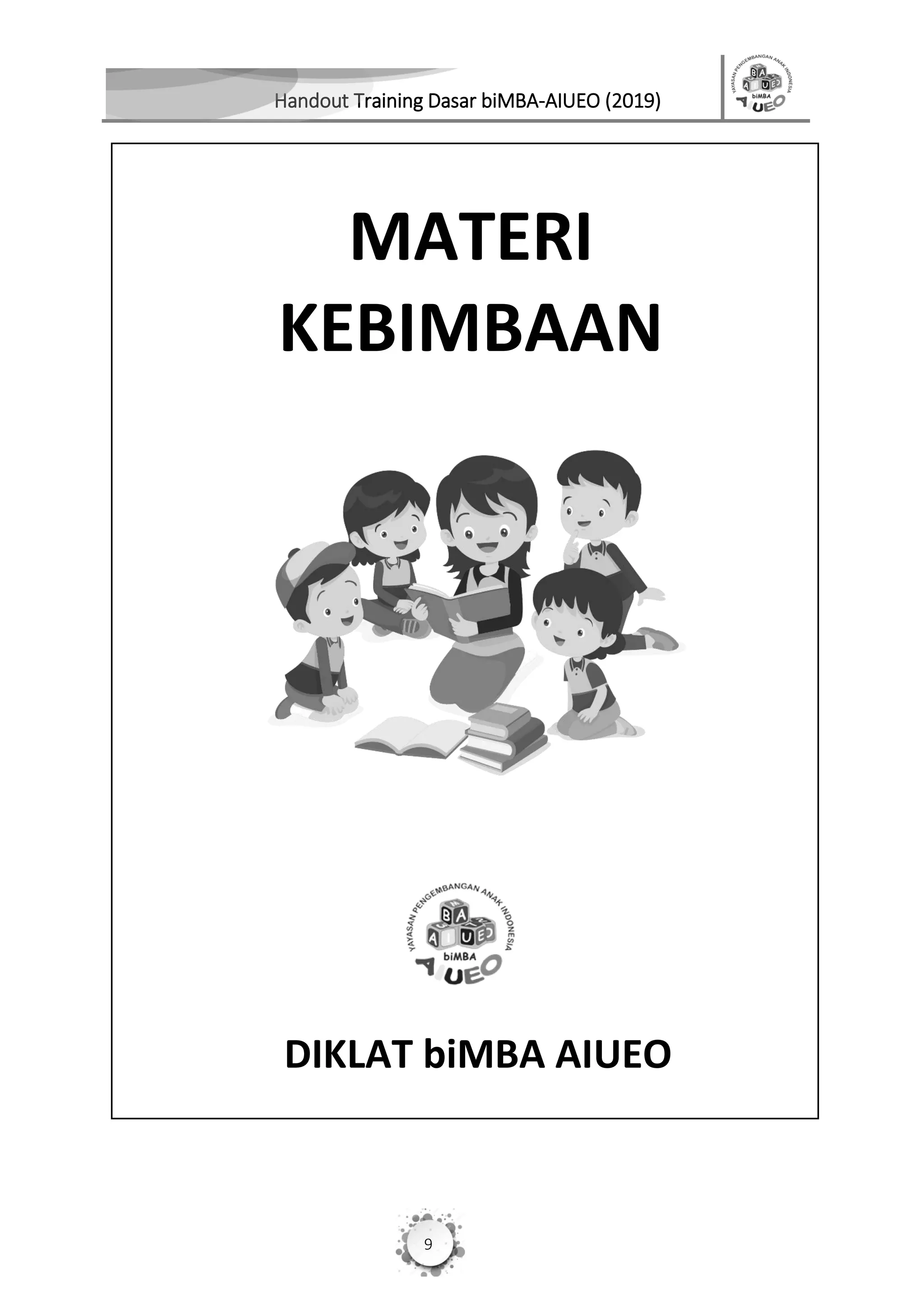 Handout Training Dasar biMBA-AIUEO Edisi Oktober 2019 | PDF