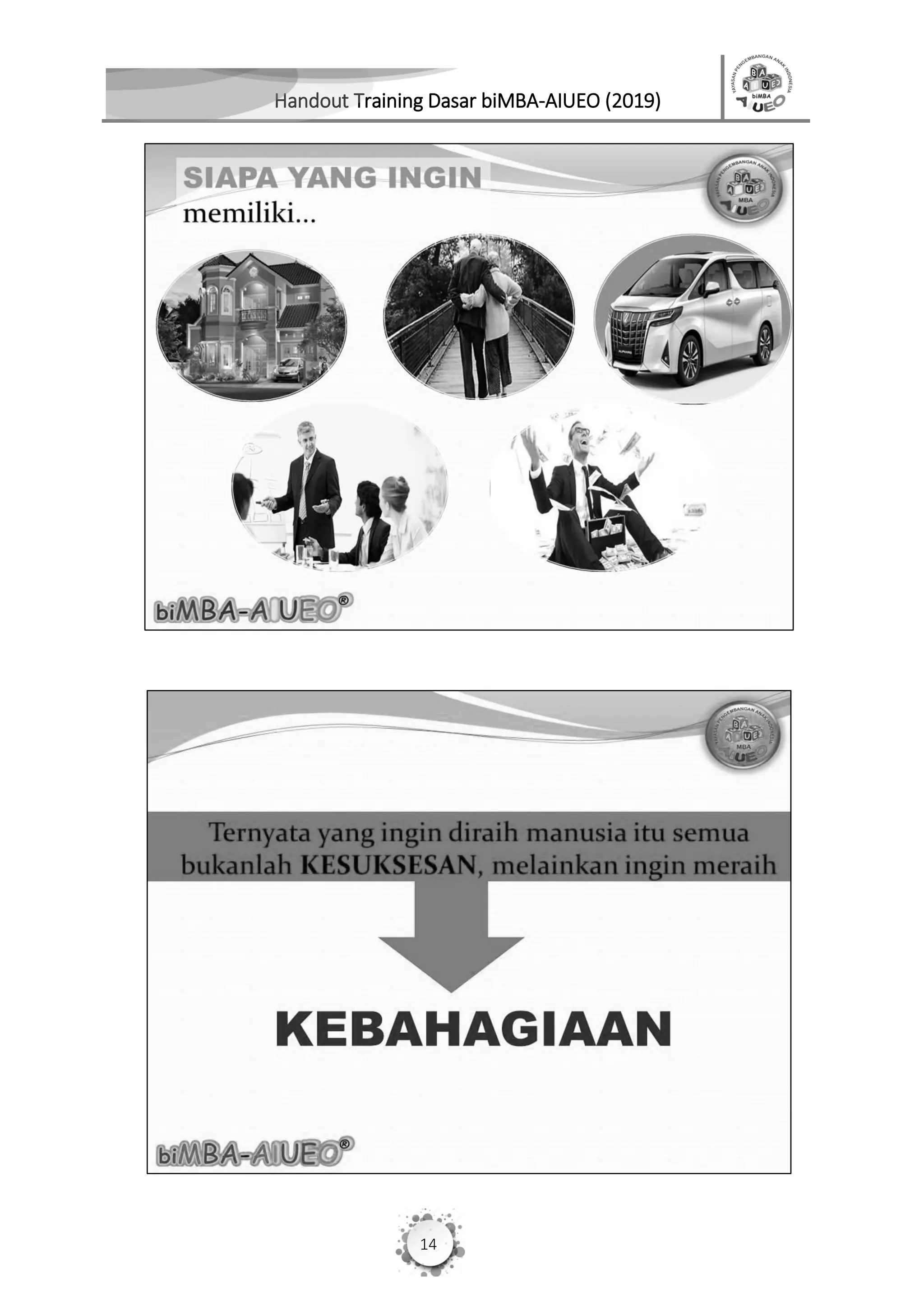 Handout Training Dasar biMBA-AIUEO Edisi Oktober 2019 | PDF