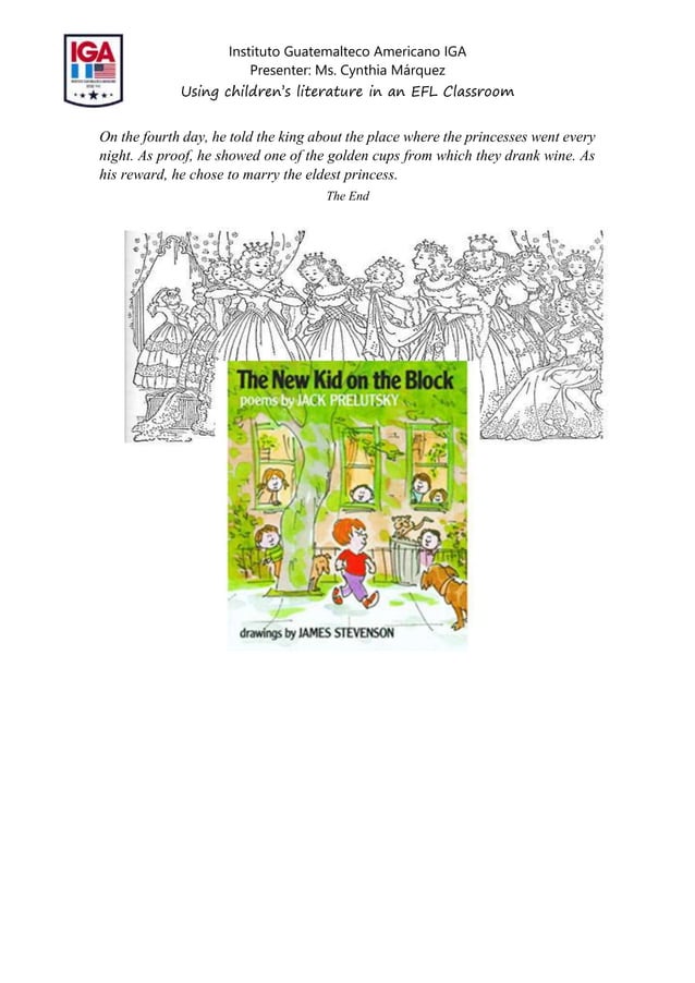 Handout using children's literature in an efl classroom - NTC Xela 2014 ...