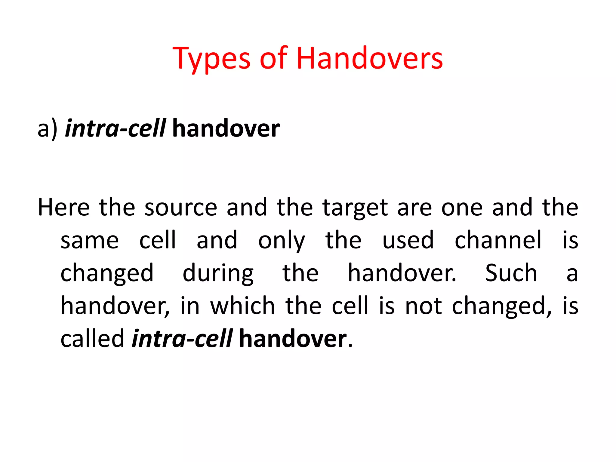 Handover in Mobile Computing | PPTX