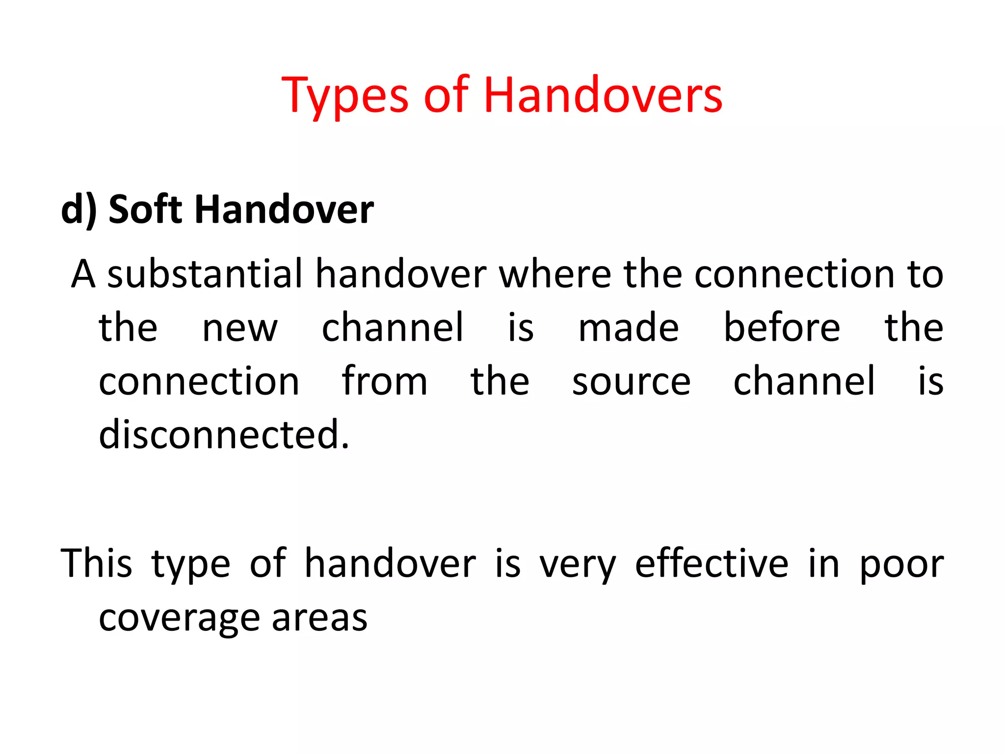 Handover in Mobile Computing | PPTX