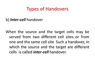 Handover in Mobile Computing | PPTX
