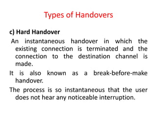Handover in Mobile Computing | PPTX