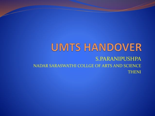 Handover | PPT