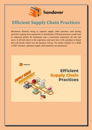 handover-Efficient Supply Chain Practices.pdf