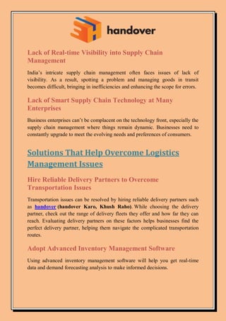 handover-Top Solutions to Resolve Logistics Management Issues.pdf