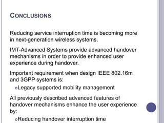 Handover In 4 G Networks | PPTX