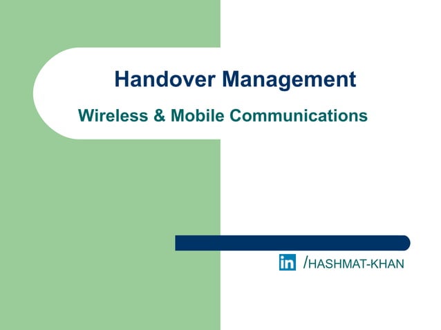 Handover management | PPT