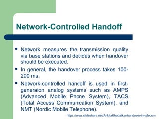 Handover management | PPT